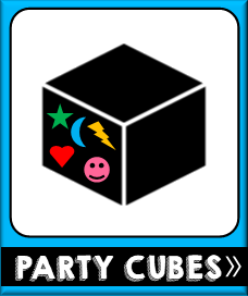 Printable Party Cubes Theme Party Games – Queen of Theme Party Games